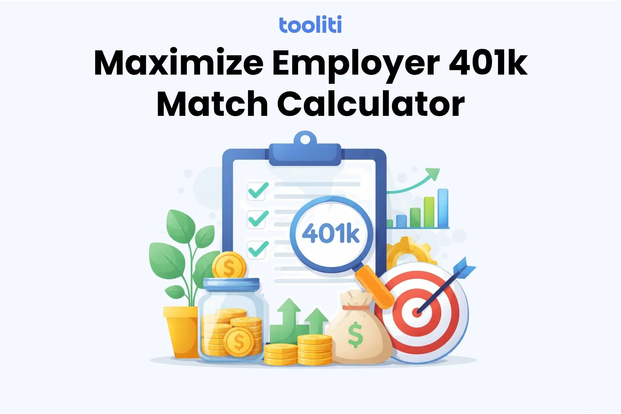 Maximize Employer 401k Match Calculator - Tooliti